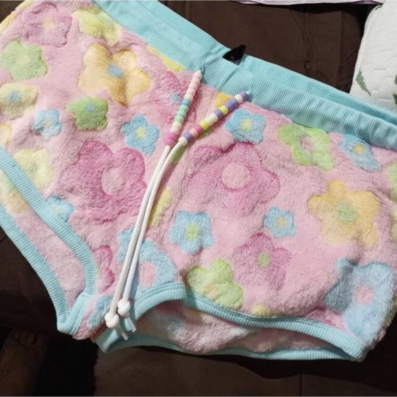 Cotton Candy Fuzzy Shorts ( you can pair with the... - Depop