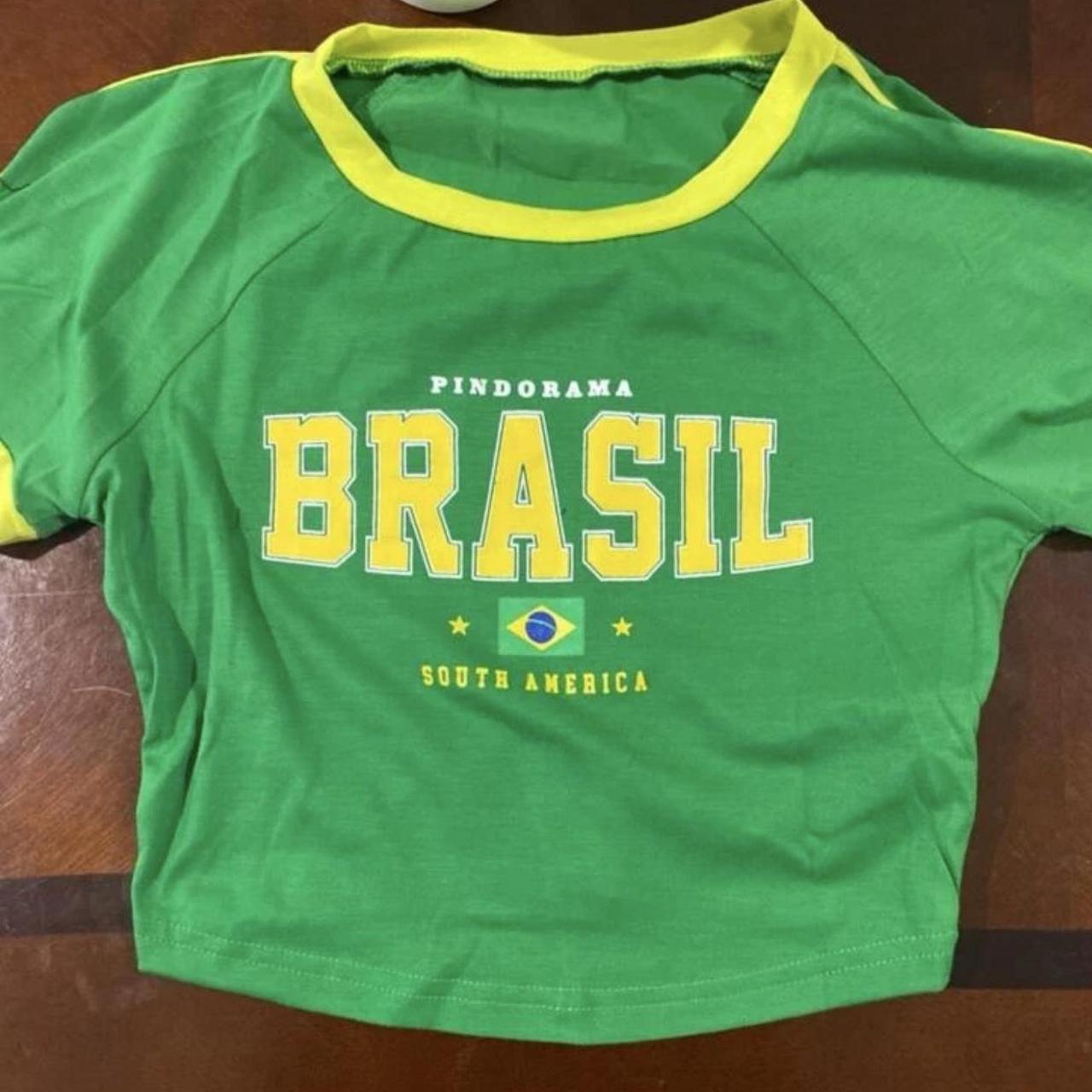 Brazil Crop Top #soccer #brazil #sexy #futbol #summer - Depop