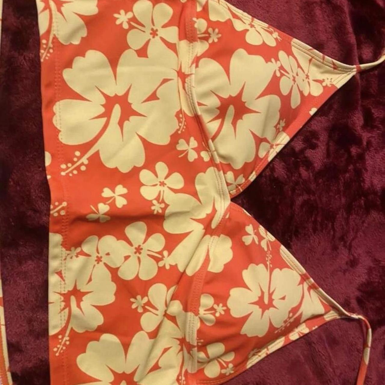 Orange Swim Floral Poofkin Tp & Bottoms Set #fairy... - Depop