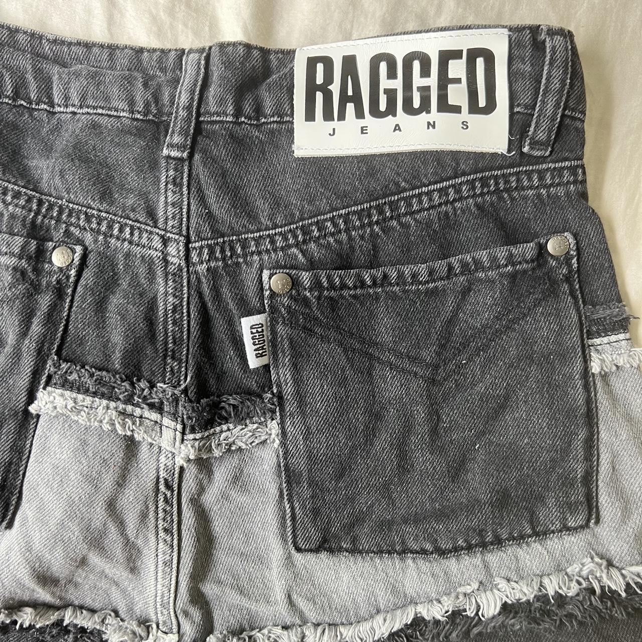 ragged denim shorts never worn, in perfect... - Depop