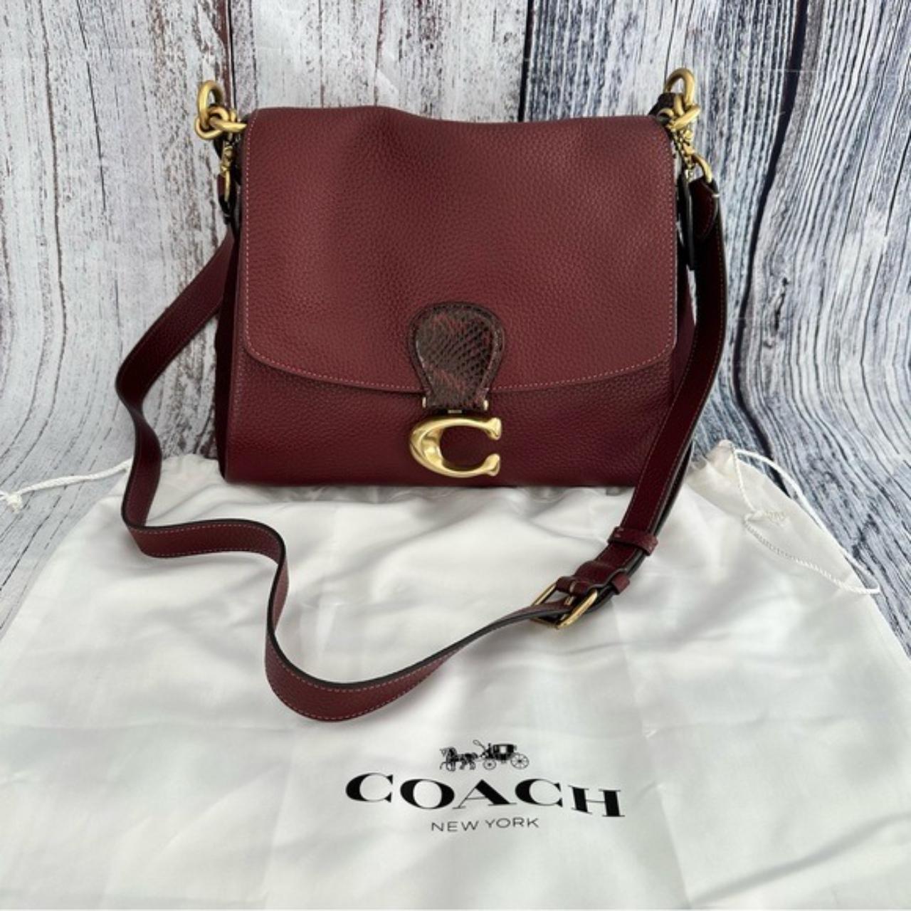 Coach Women's Burgundy Bag | Depop