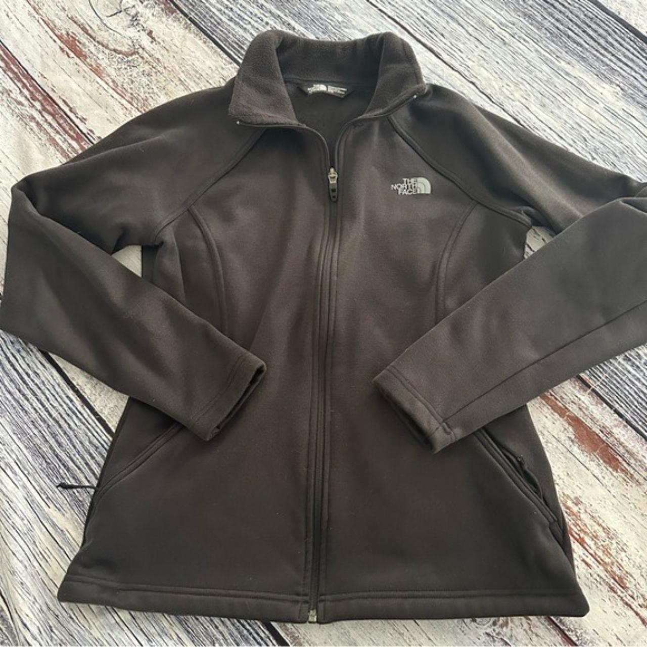 The North Face Soft-shell Zip Up Fleece | Dark... - Depop