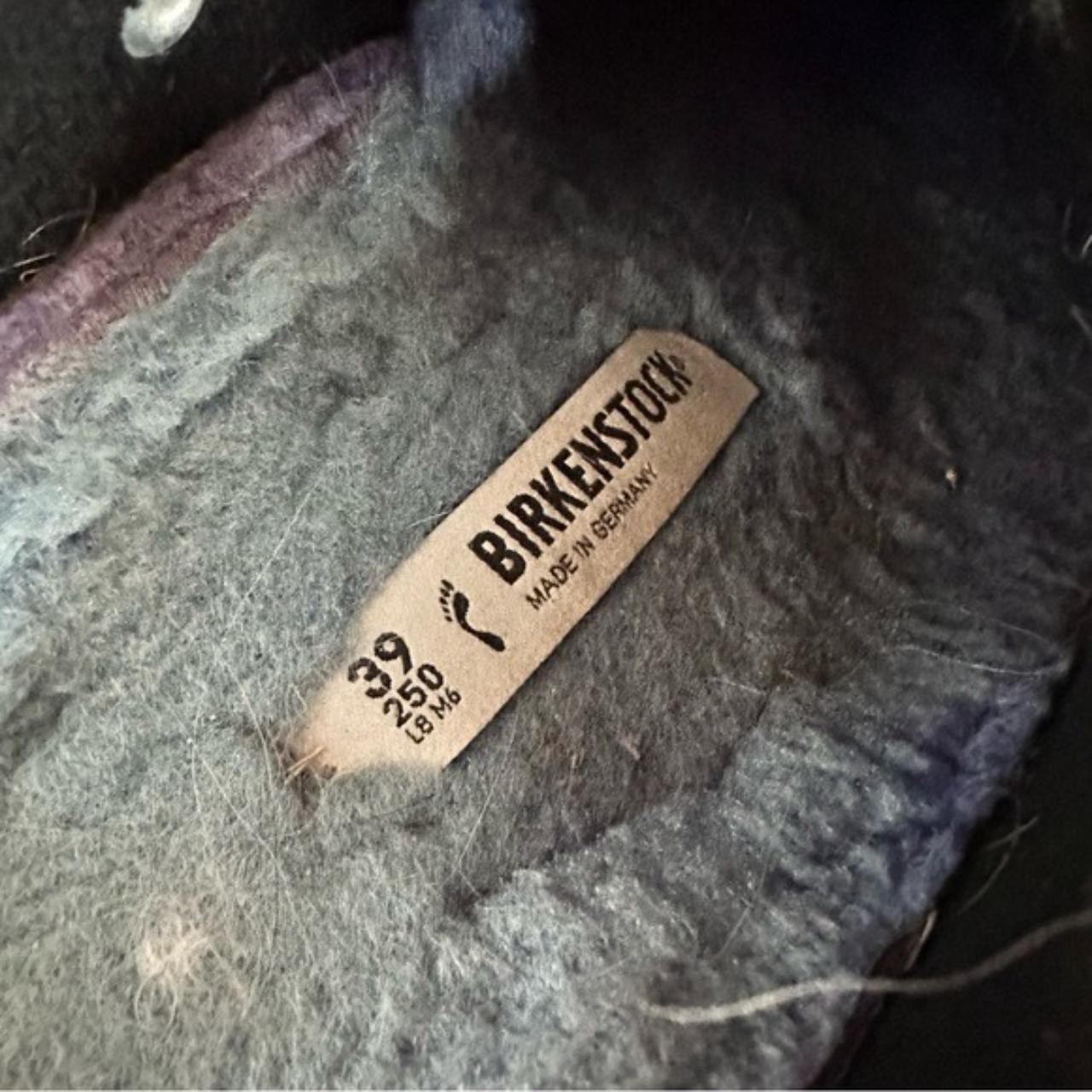 Birkenstock Silver Glitter Boston Clogs Size 39... - Depop