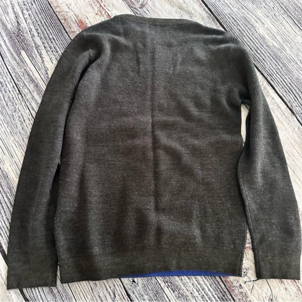 Antony Morato Gray/Blue Wool Blend Sweater Men’s... - Depop