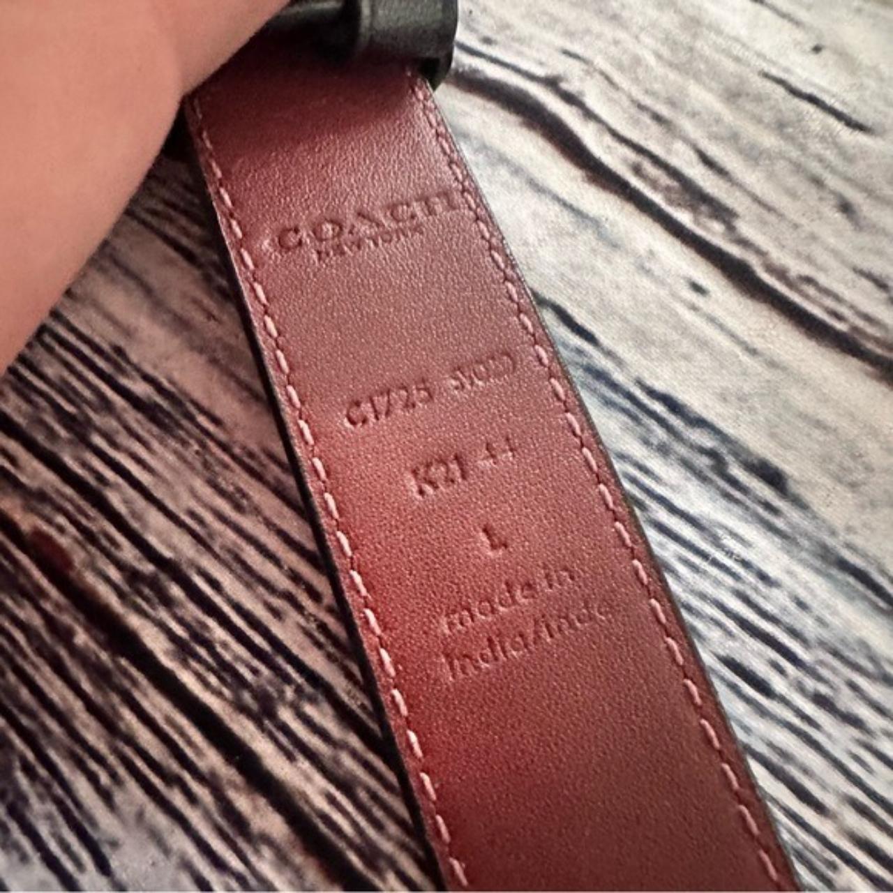 Coach Leather CC Logo Belt Genuine leather Black... - Depop