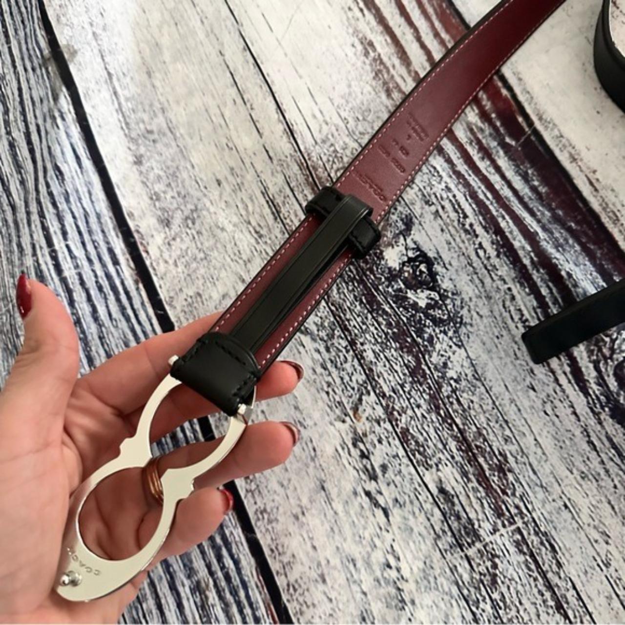 Coach Leather CC Logo Belt Genuine leather Black... - Depop