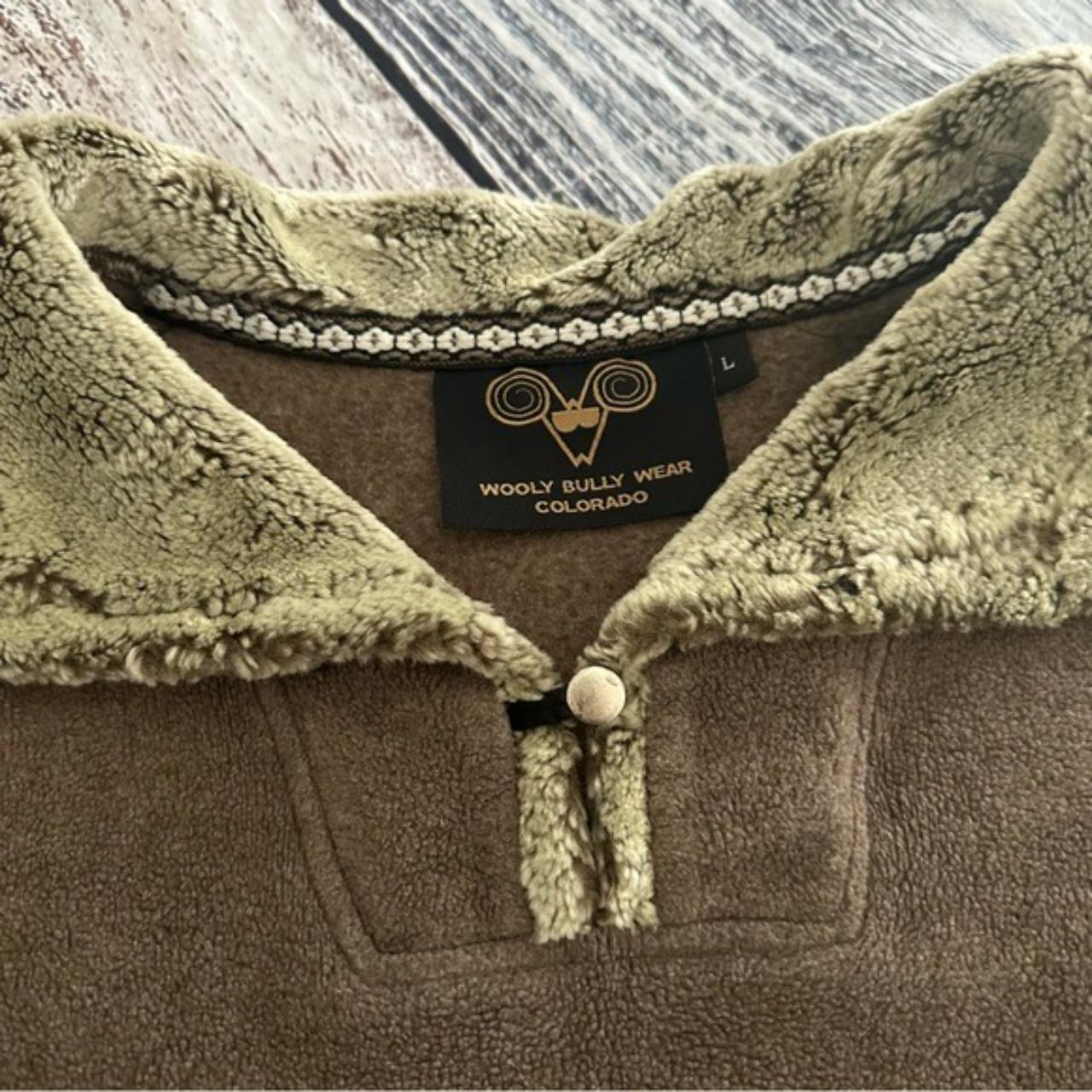 Vintage Wooly Bully Wear Colorado Brown Fleece... - Depop