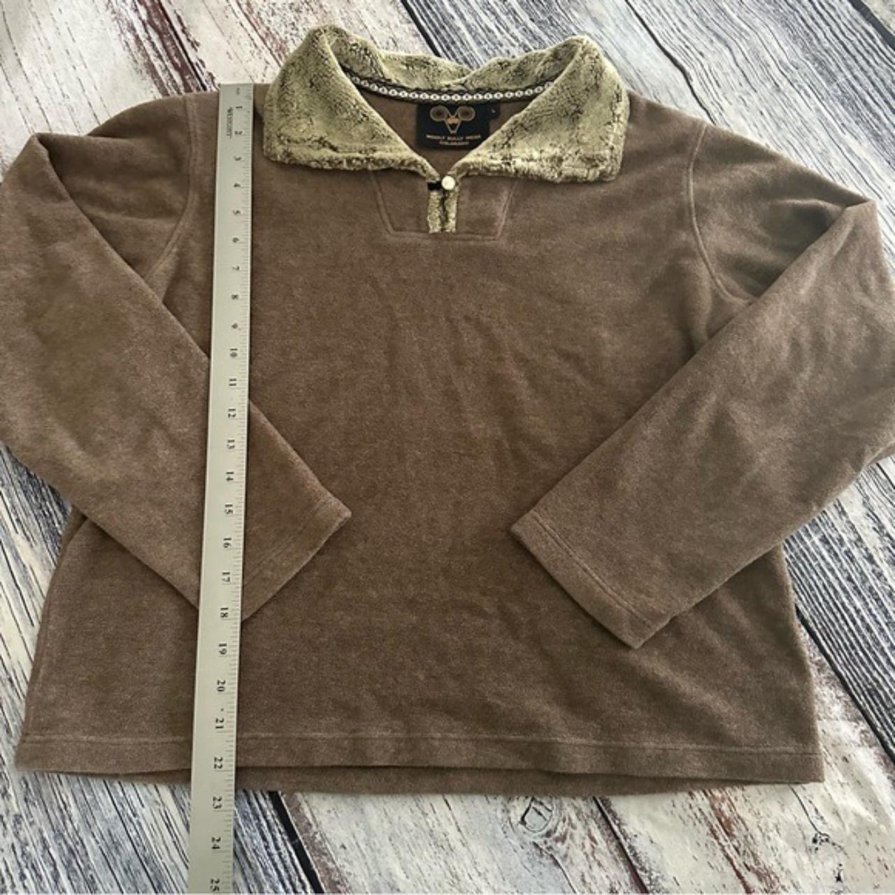 Vintage Wooly Bully Wear Colorado Brown Fleece... - Depop