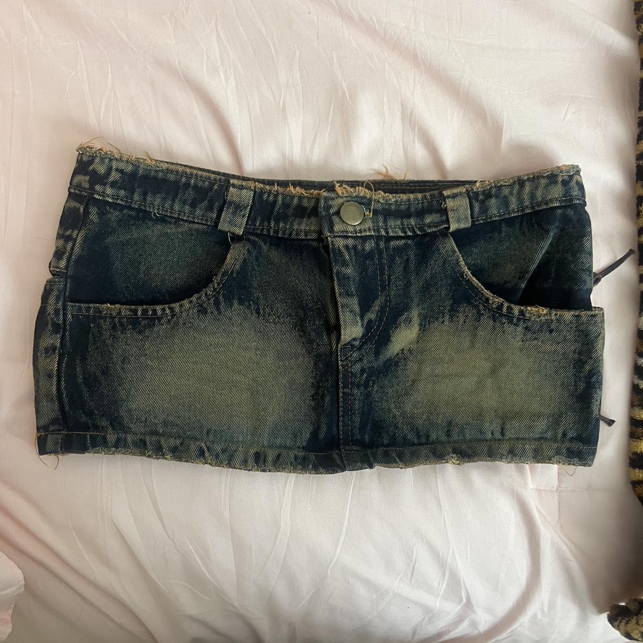 japanese gyaru laced micro mini... - Depop