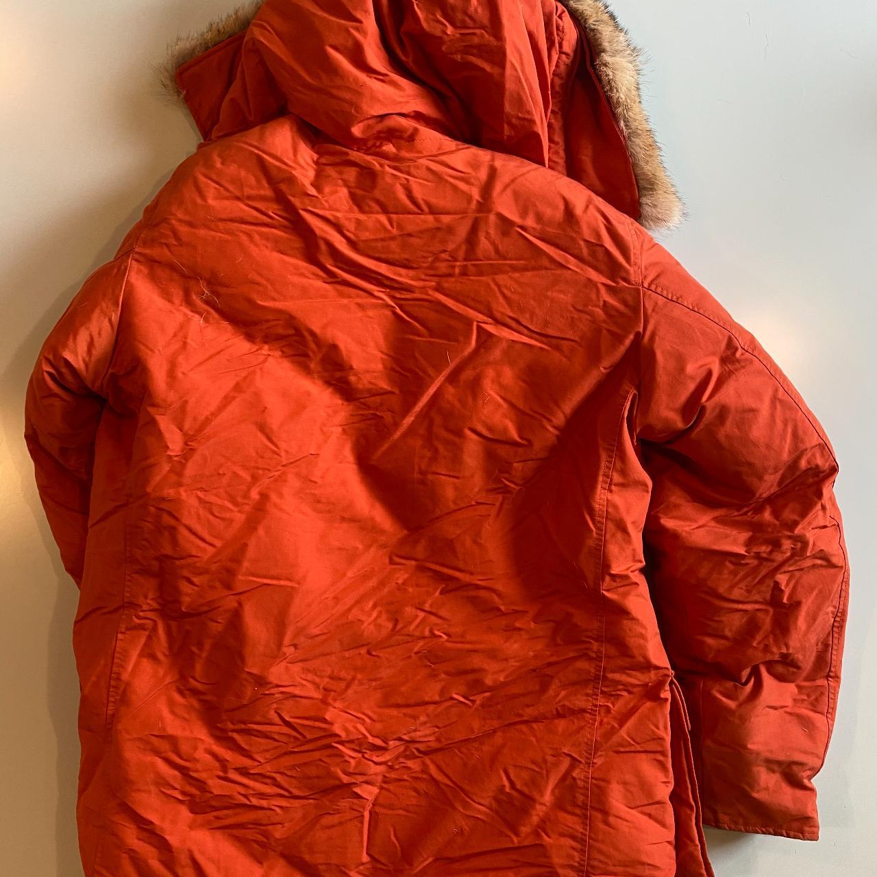 Here she is! Rare Woolrich burnt orange parka. Not... - Depop