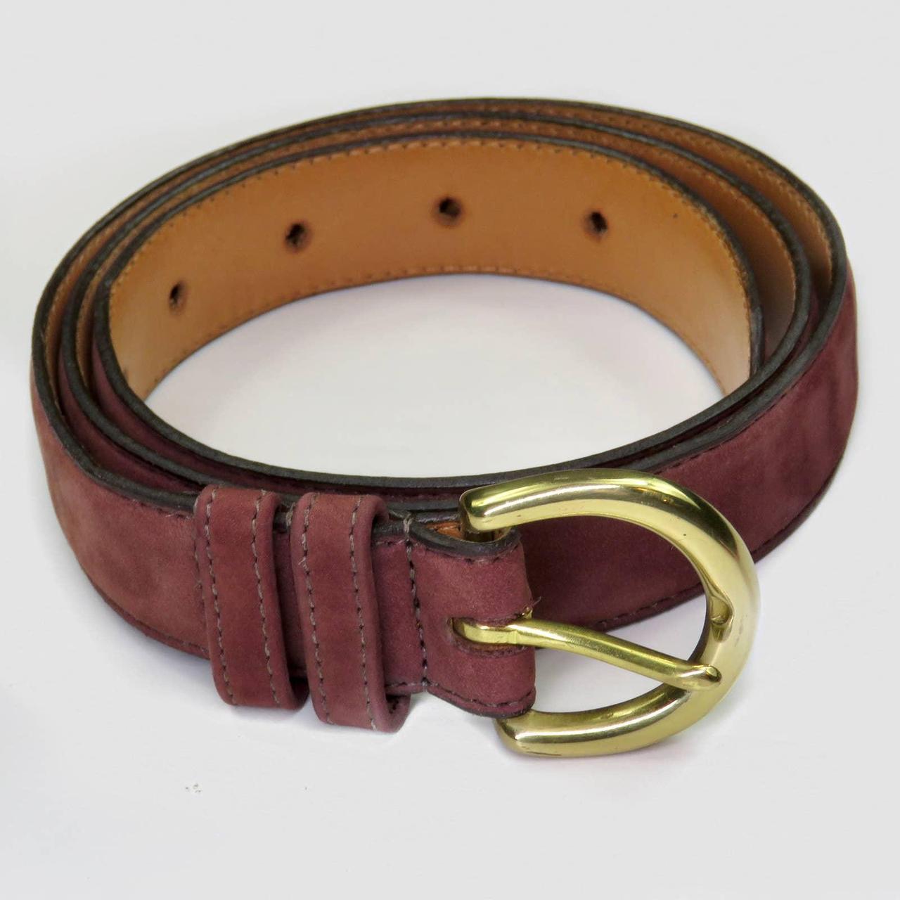 Circa 1990s Vintage COACH Leather Belt. Brick Red /... - Depop