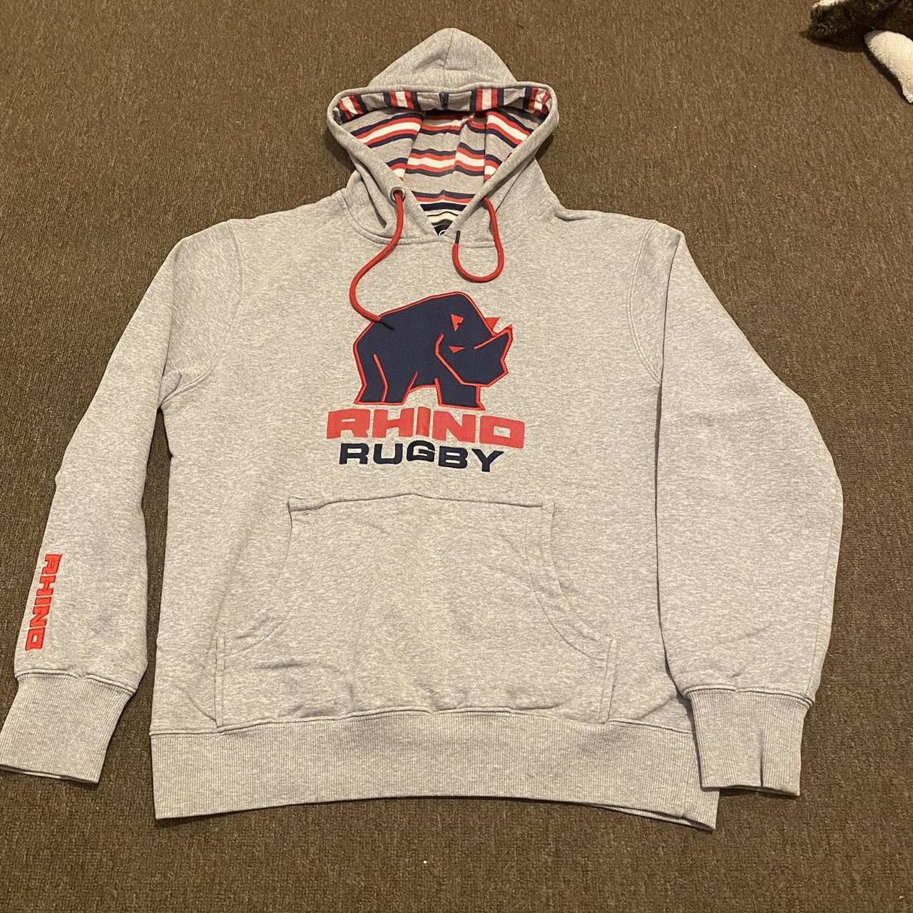 Rhino Rugby Hoodie #rhino #rugby - Depop