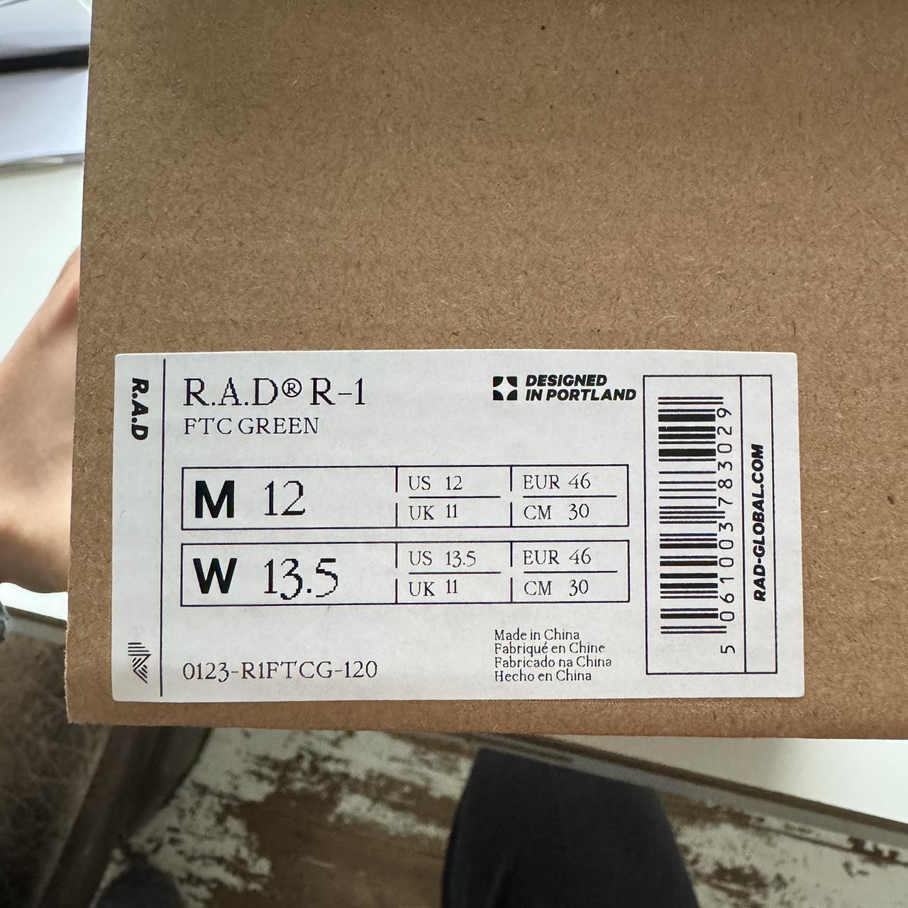 Rare! RAD R-1 Running Trainers Shoes, FTC Green,... - Depop