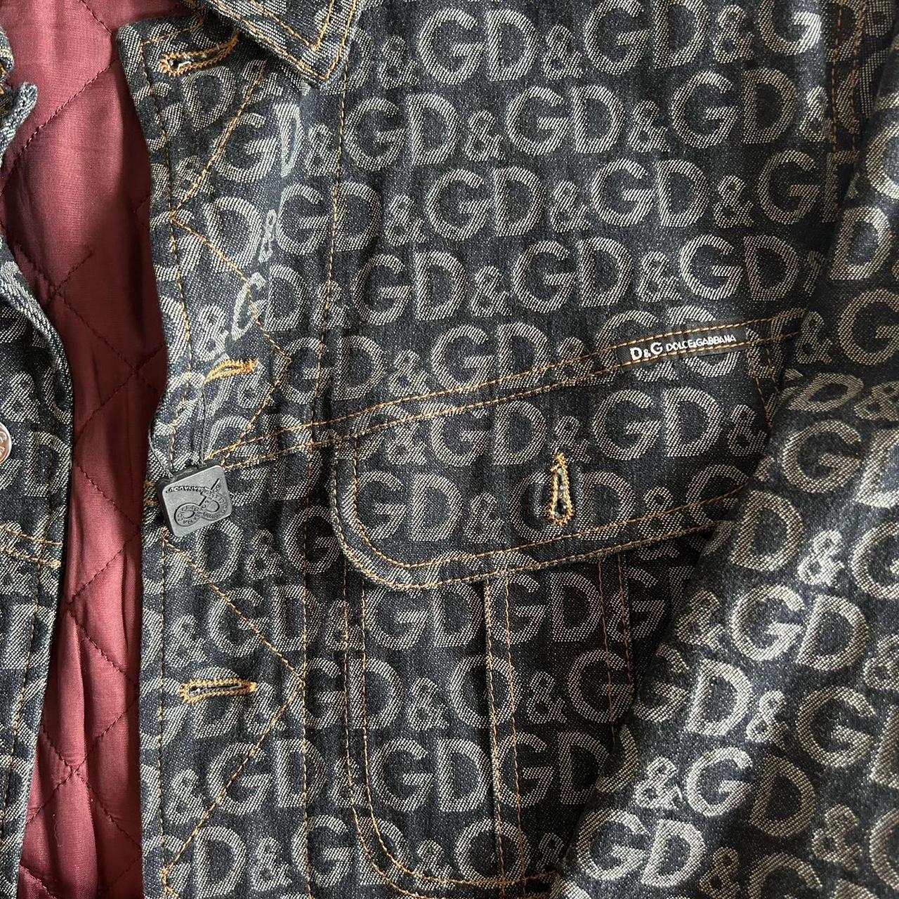 Dolce and Gabbana denim jacket D&G all over... - Depop