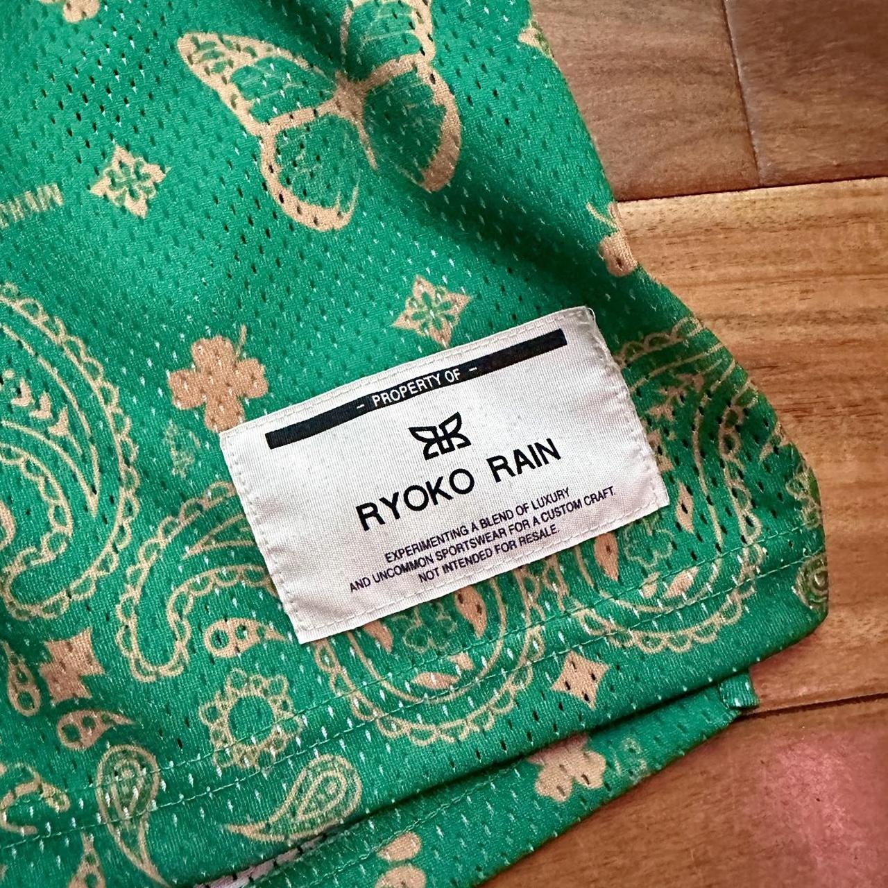 Ryoko Rain L Paisley Green Shorts Depop