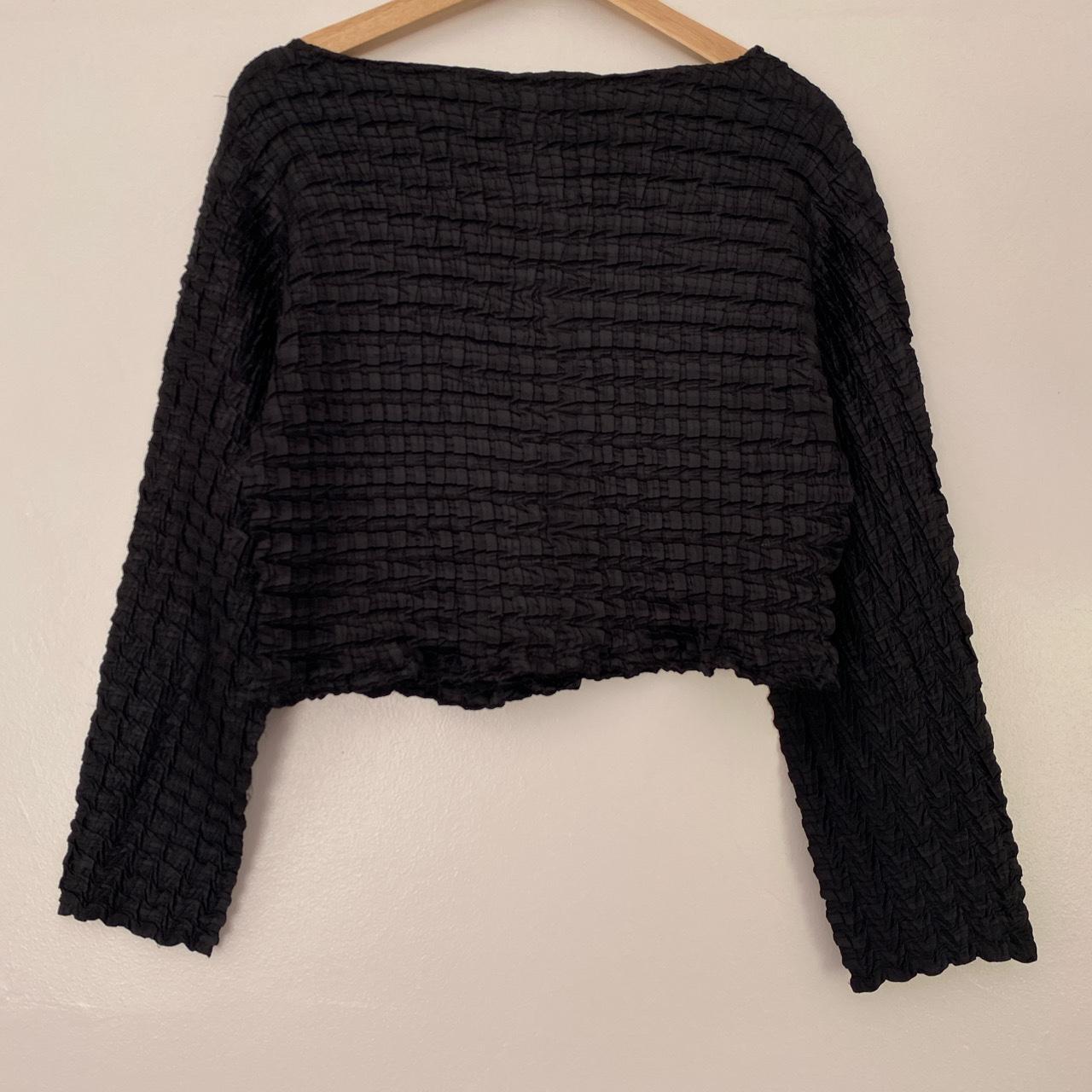 Vintage 90s perma pleat popcorn blouse Can be worn... - Depop