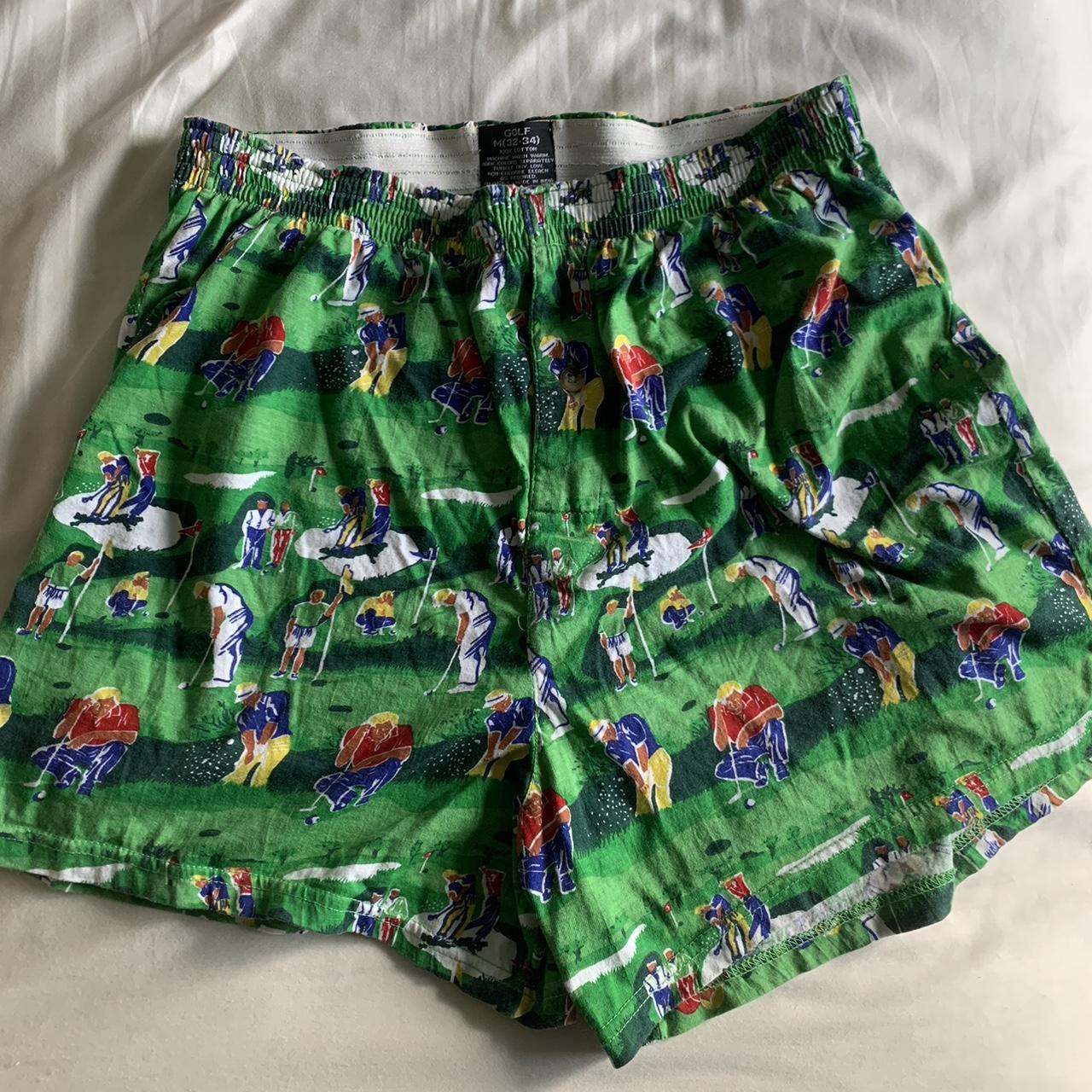Small men’s boxer shorts with golf print. Great... - Depop