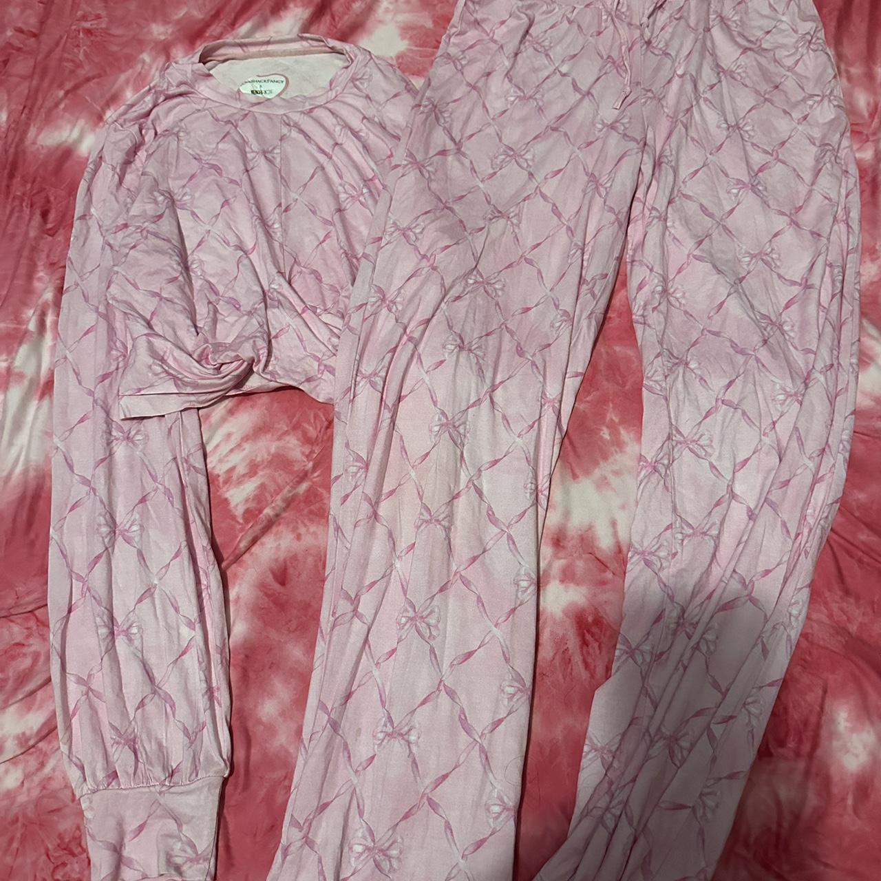 love shack fancy pj set small top m- bottoms - Depop