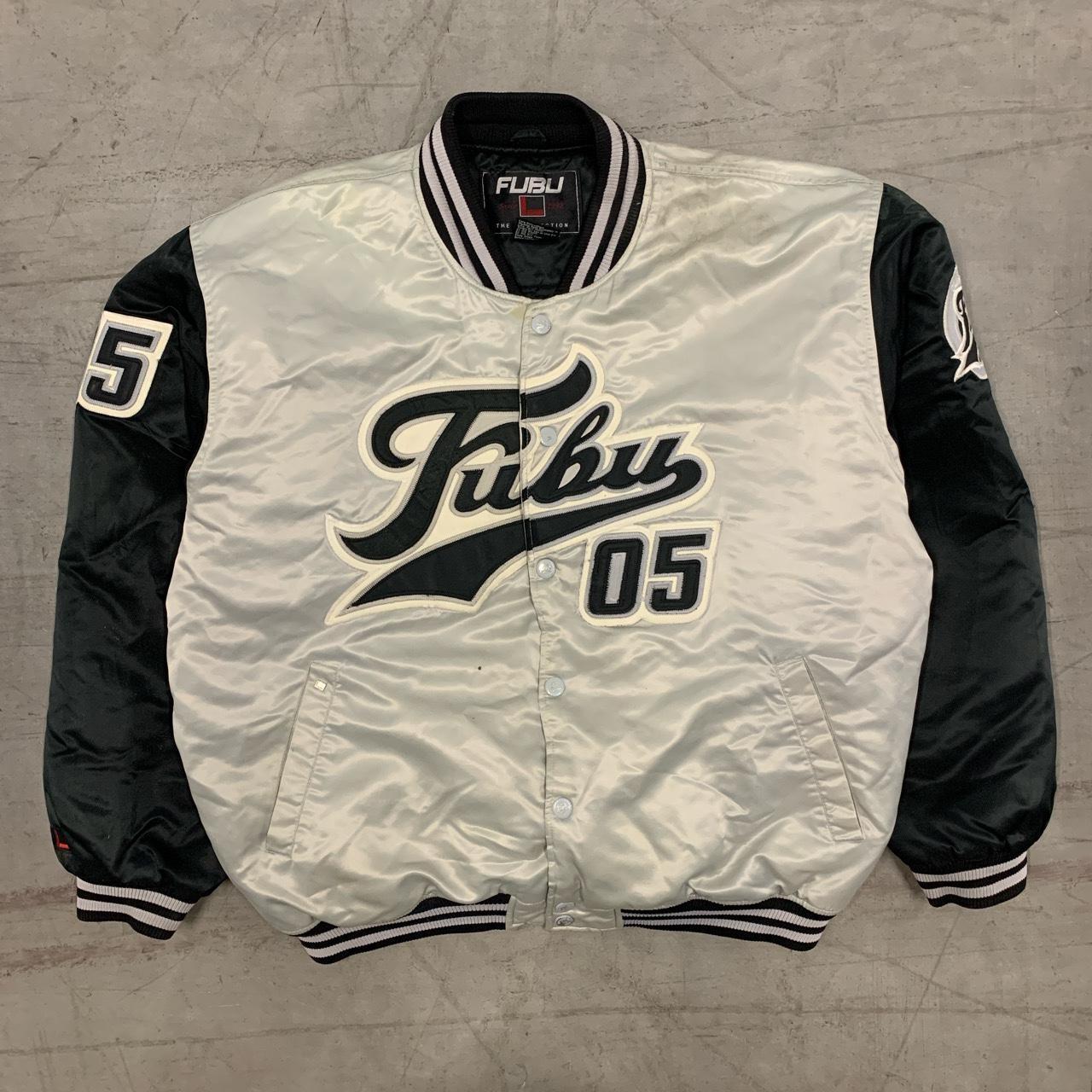 Vintage 90s Y2K FUBU Varsity Jacket... - Depop