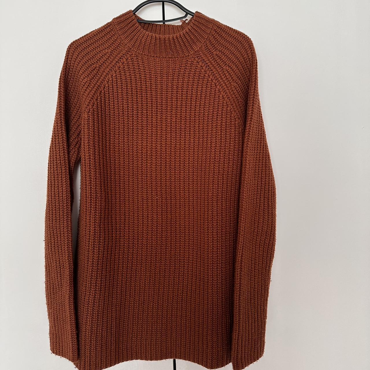 Forever 21 Chunky Knit Rust Jumper Small RRP £30 - Depop