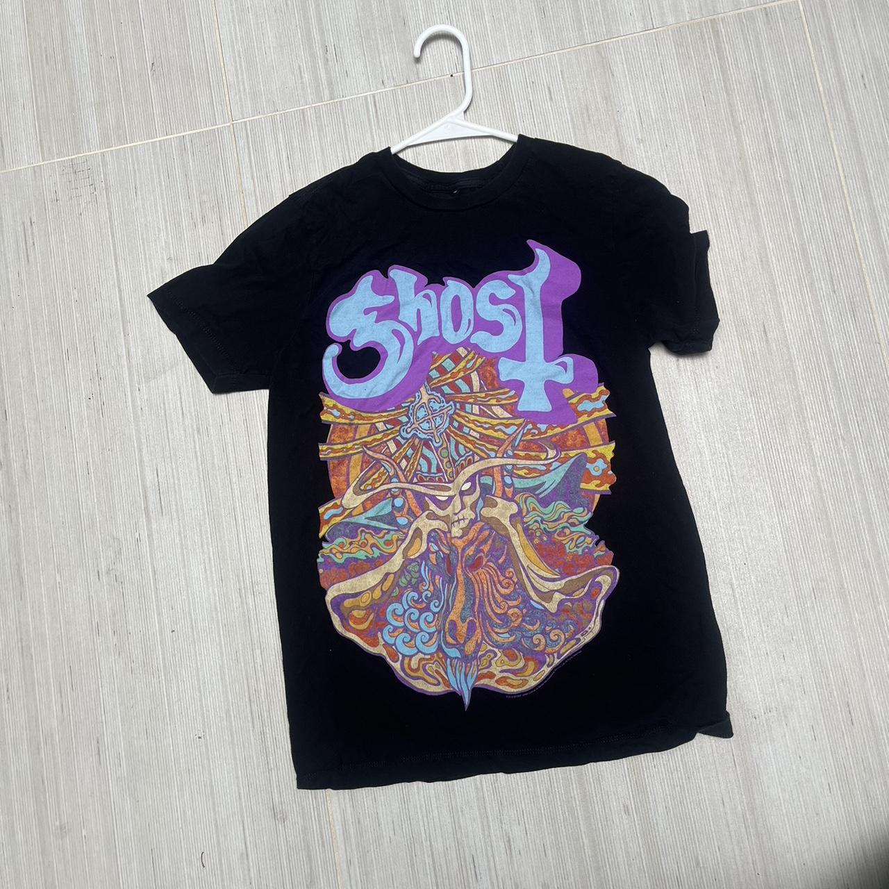ghost bc seven inches of satanic panic black shirt.... - Depop