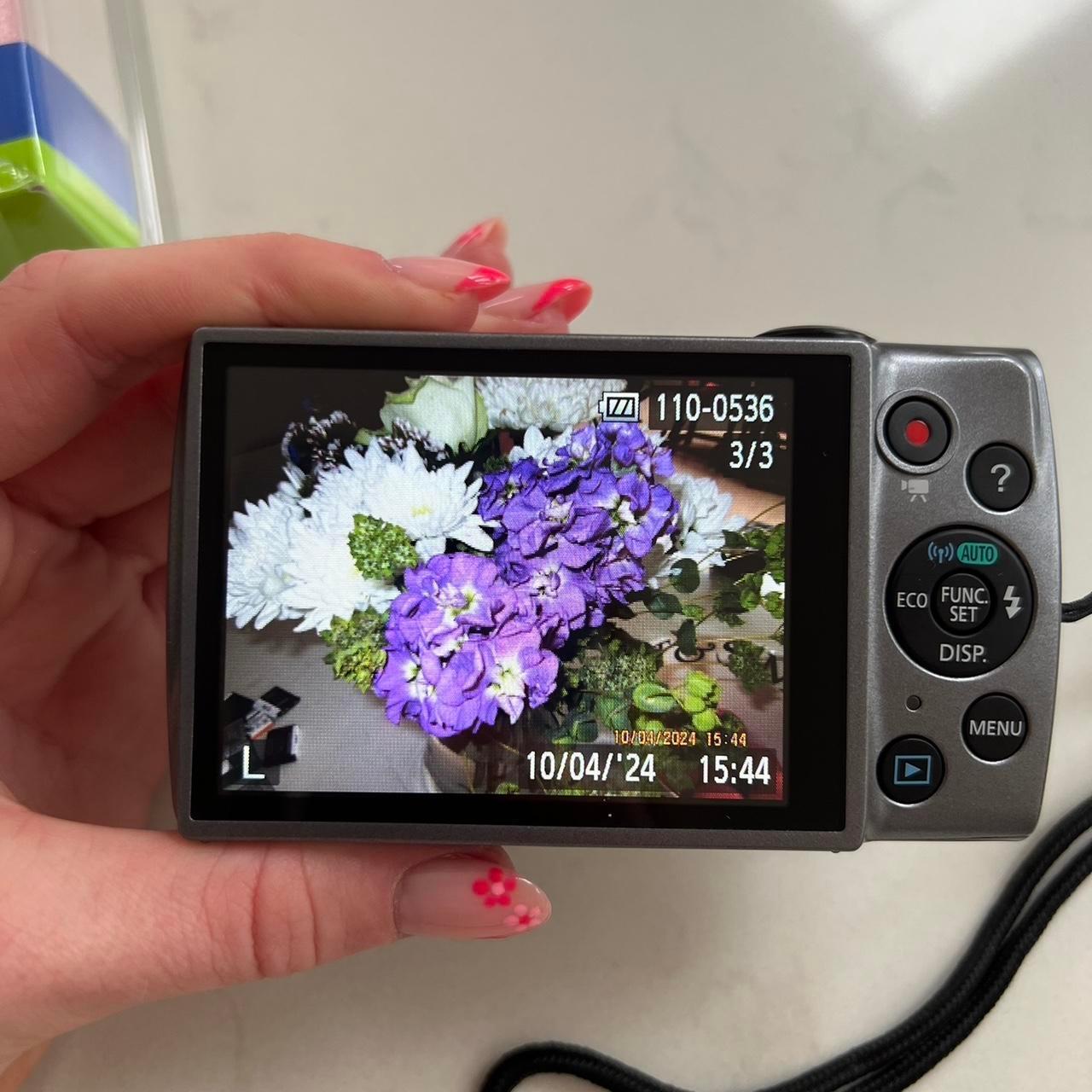 Canon powershot A3500 digital camera in black/silver... - Depop