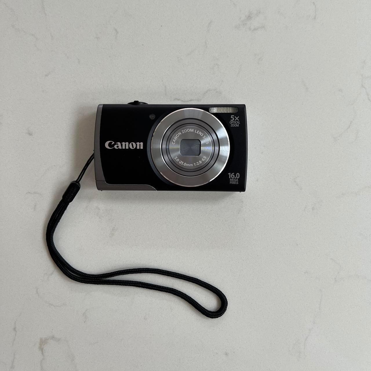 Canon powershot A3500 digital camera in black/silver... - Depop