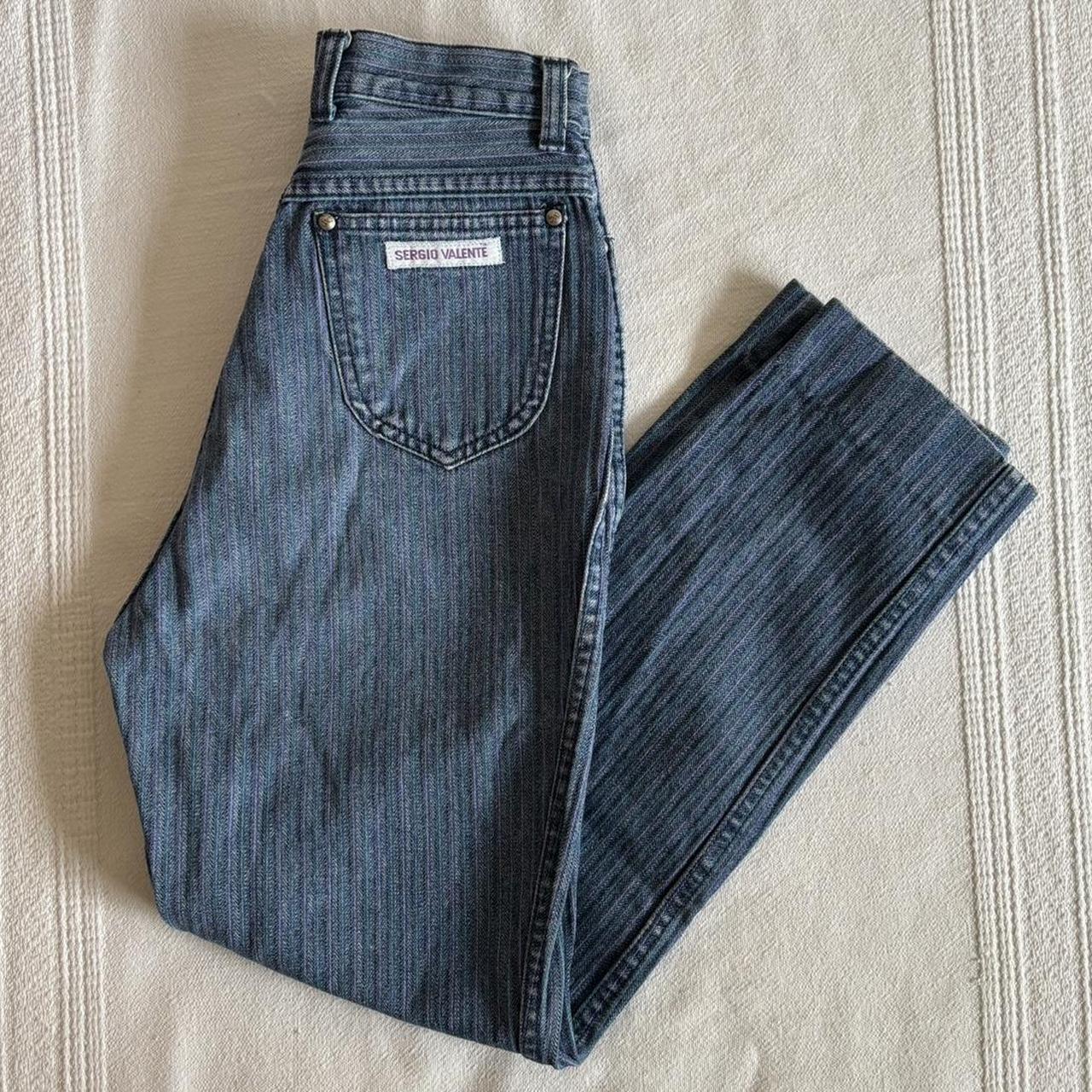 Vintage high waisted Sergio Valente jeans Denim with... - Depop