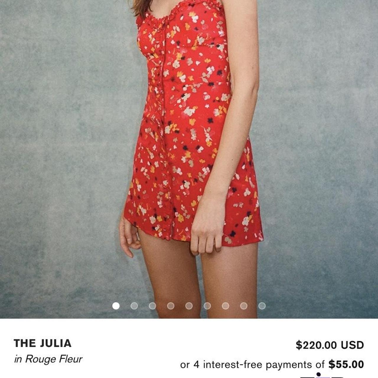 Réalisation Par Women's Red Dress | Depop