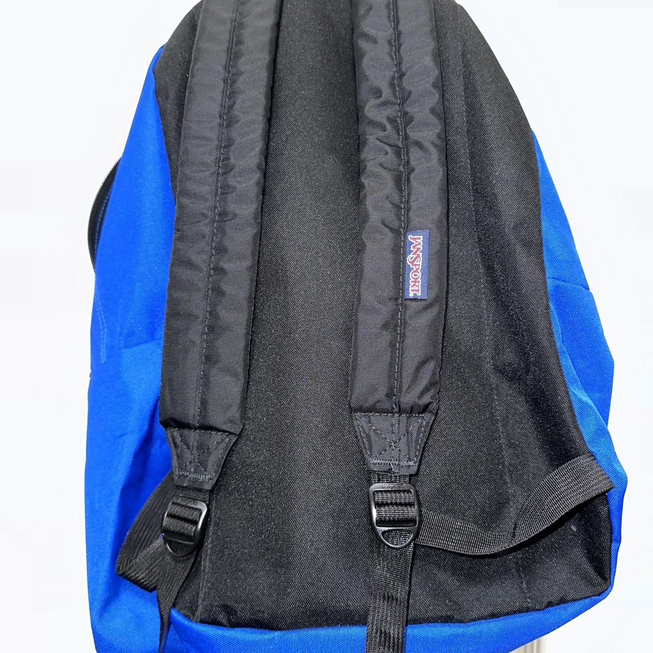 jansport bright blue bag pack - well loved! - has... - Depop