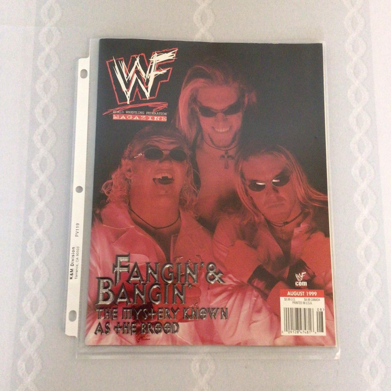 Vintage WWF Magazine 1999 in like new, pre-owned... - Depop