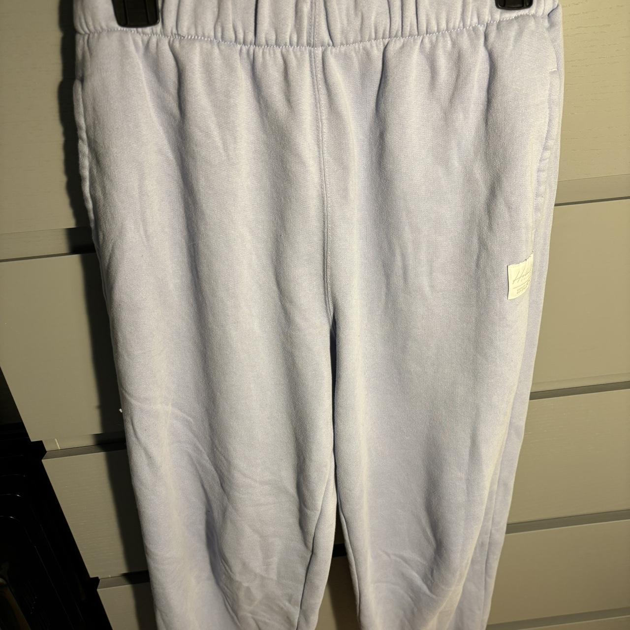 Lavender Hollister adjustable rise sweatpants Size... - Depop
