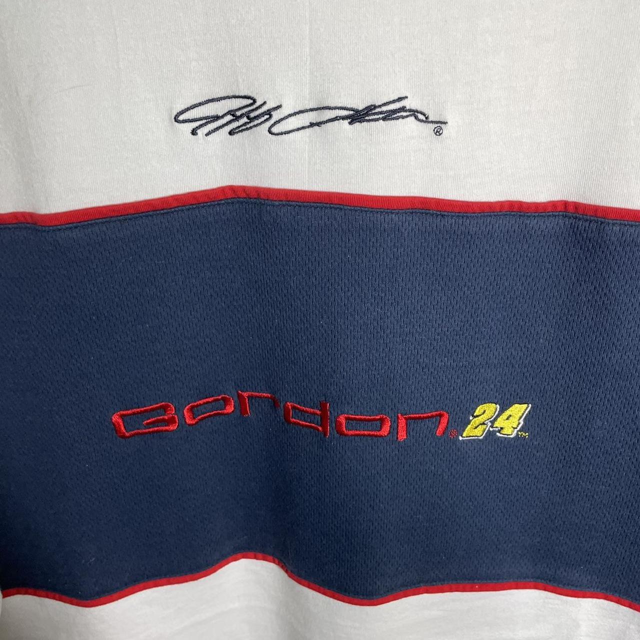 Vintage 2000s white JEFF GORDON all embroidered... - Depop