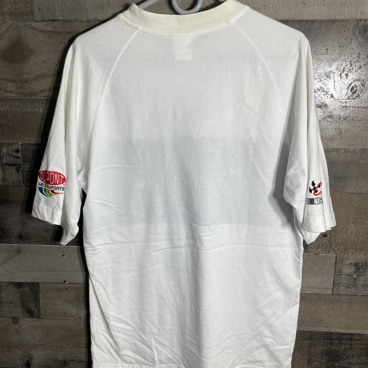 Vintage 2000s white JEFF GORDON all embroidered... - Depop