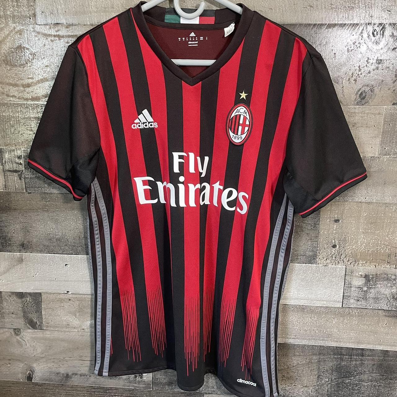 Fly Emirates AC MILAN 1899 Adidas football soccer... - Depop