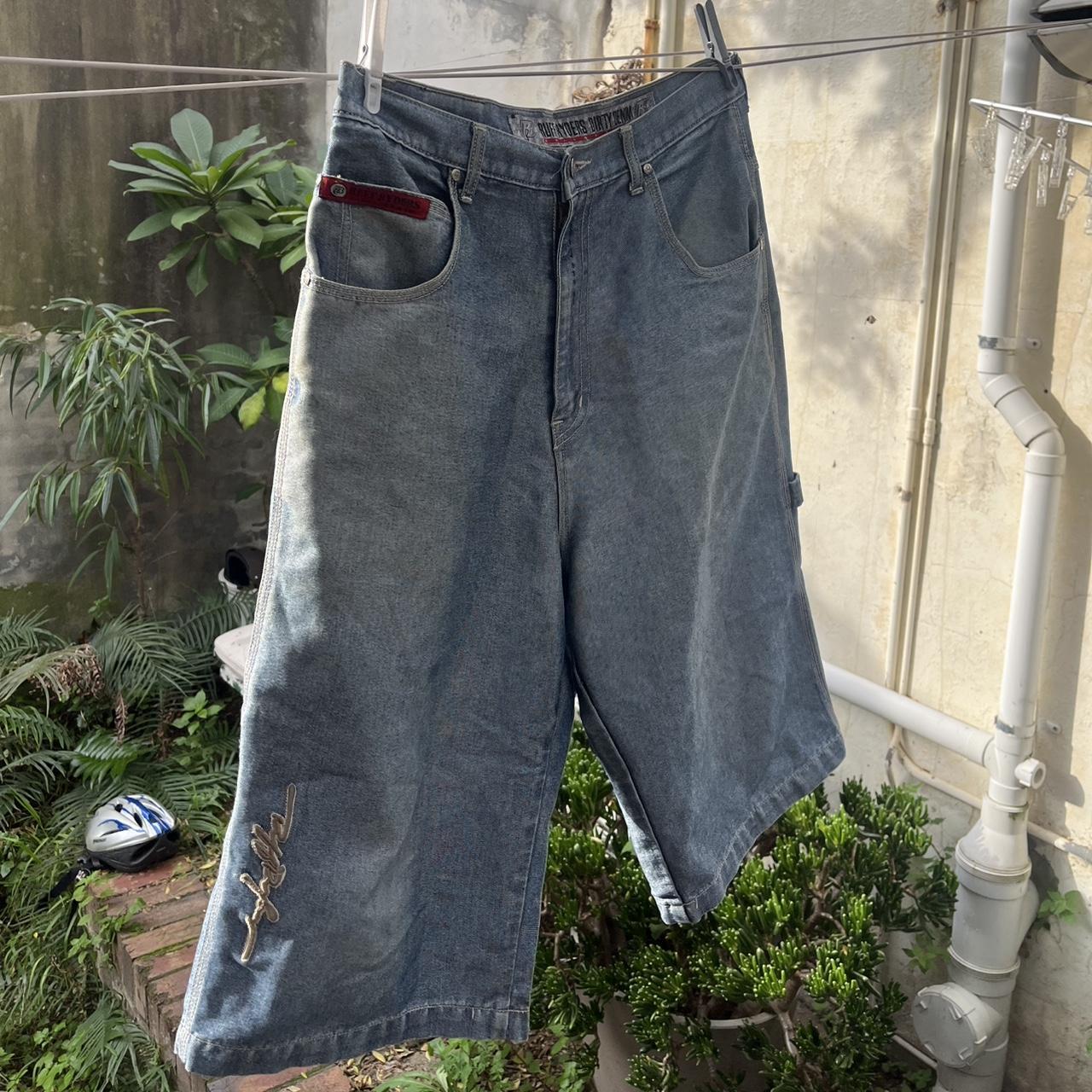 Vintage RUFF RYDERS DIRTY DENIM reflective denim... | Depop