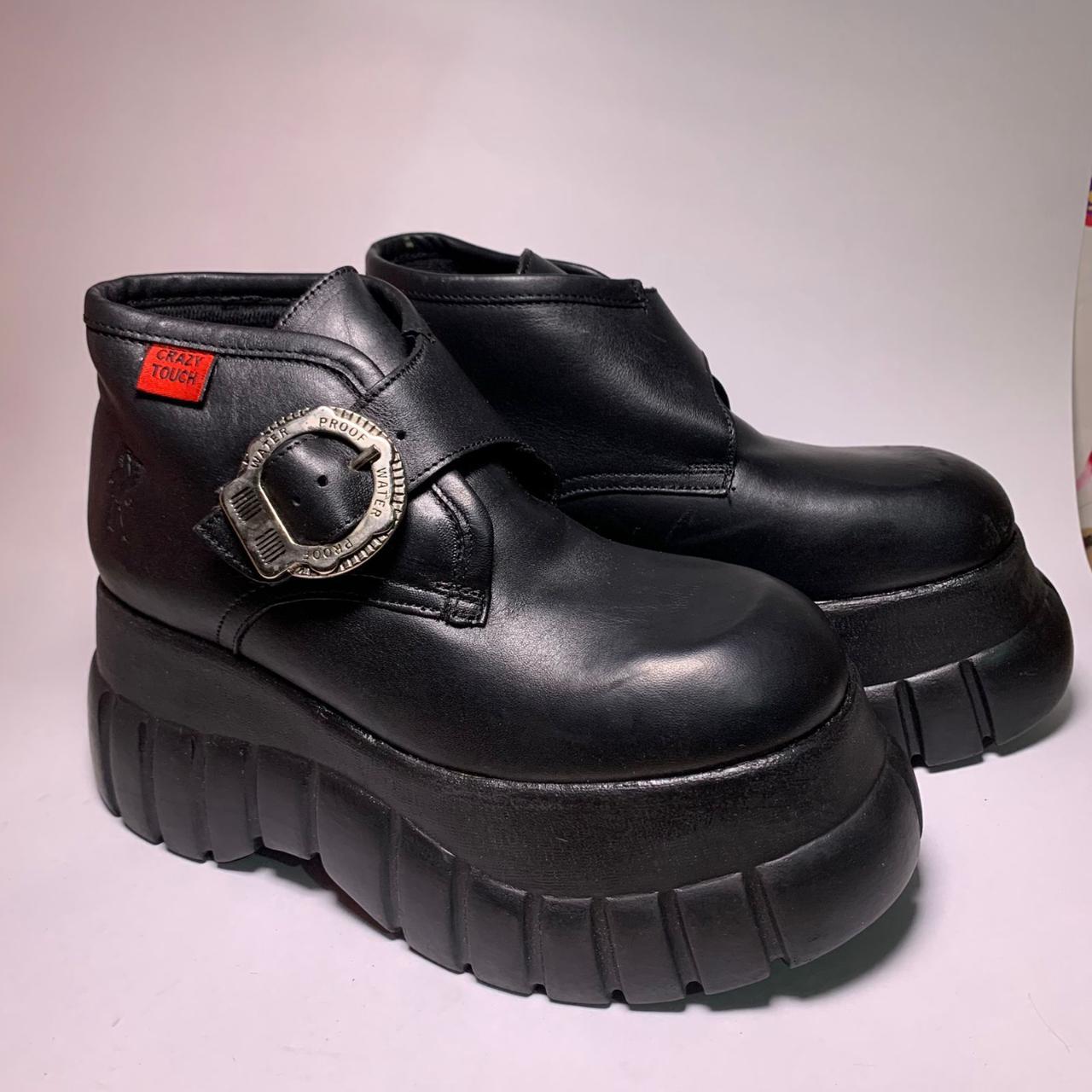 insane vintage deadstock platform shoes made in... - Depop