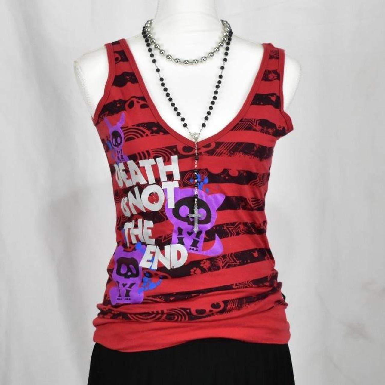 vintage skelanimals tank top size s - good... - Depop