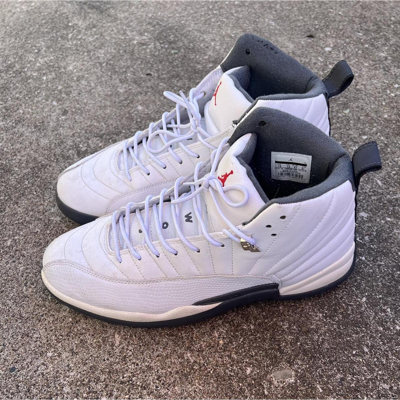 Air Jordan 12 Retro White Dark Grey GS Streetwear,... - Depop