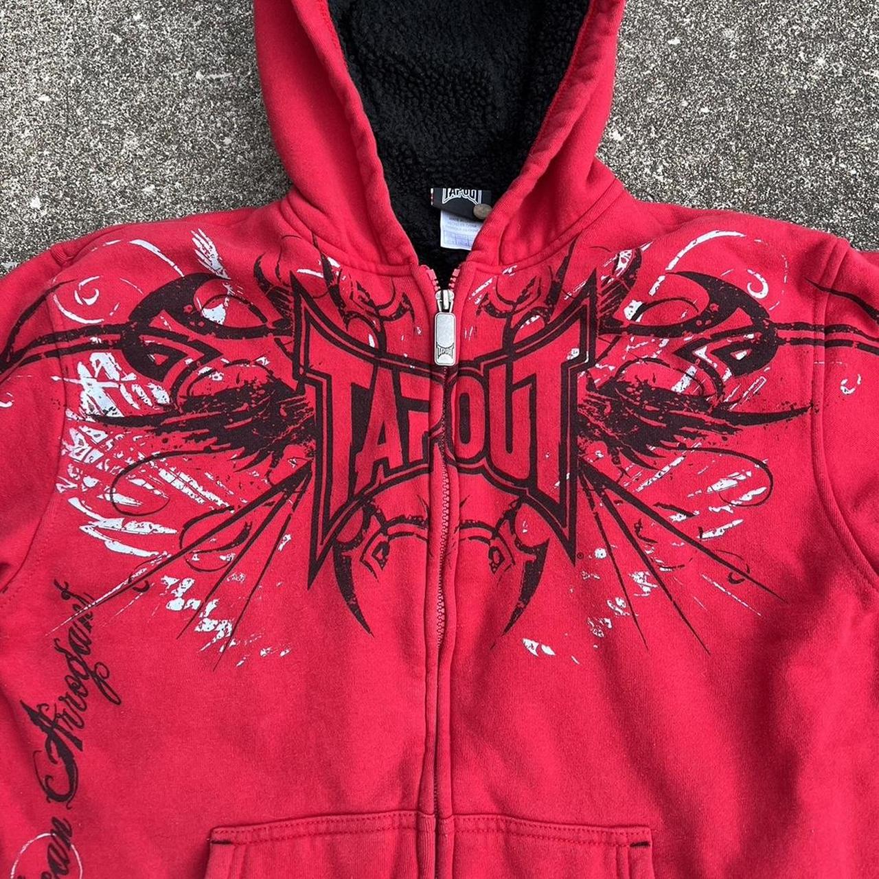 Sick Y2K 00’s Tap Out Fleur De Lis Details Graphic... - Depop