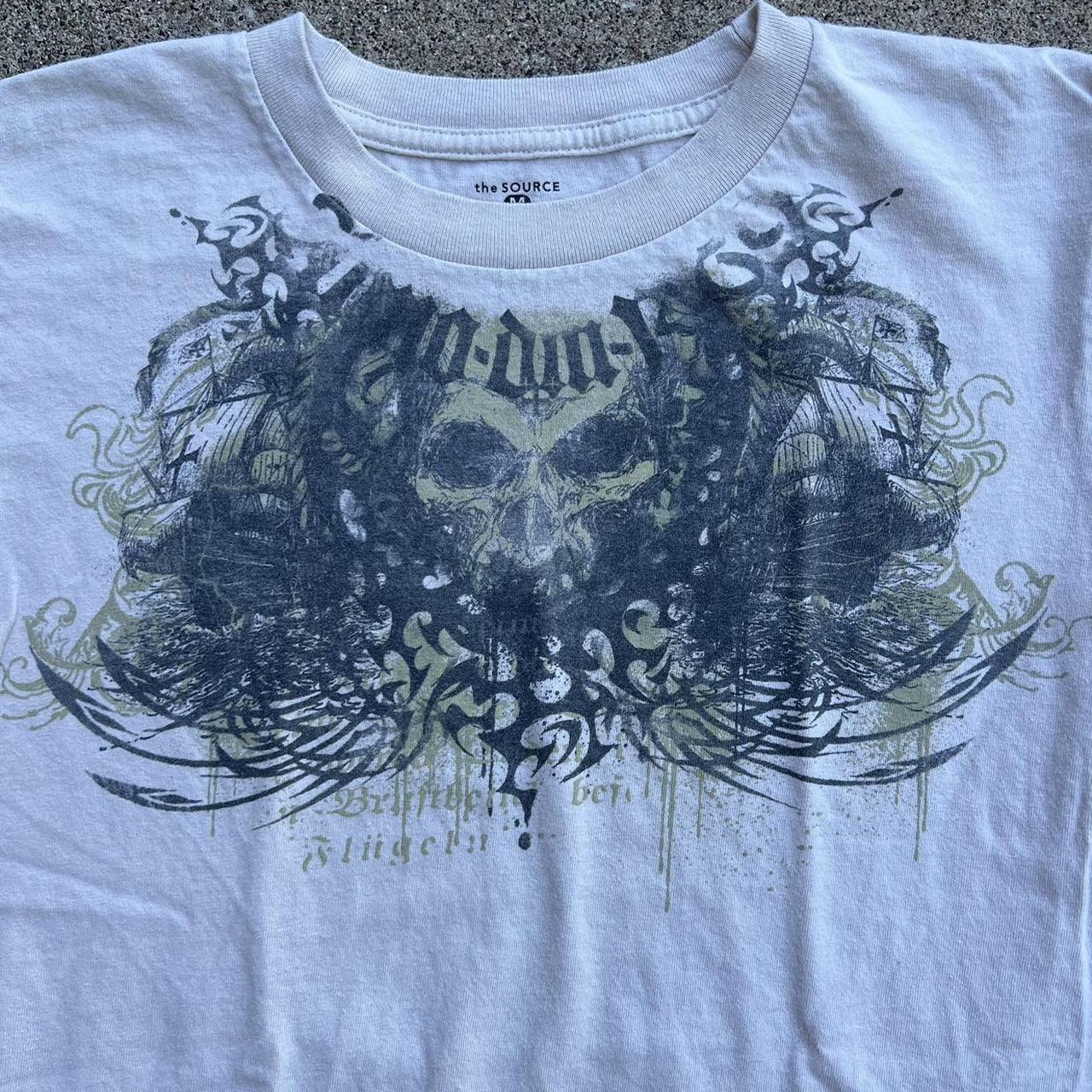 Y2K 00’s Affliction Style CyberPunk/MallGoth Skull &... - Depop