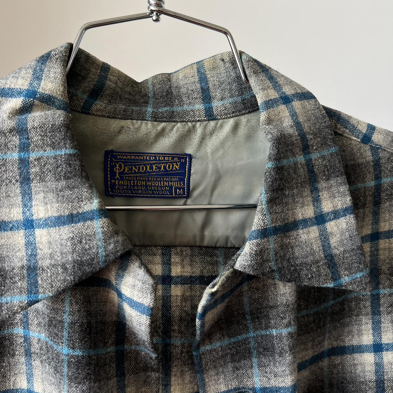 Vintage Pendleton Wool Plaid Flannel No flaws Mens... - Depop
