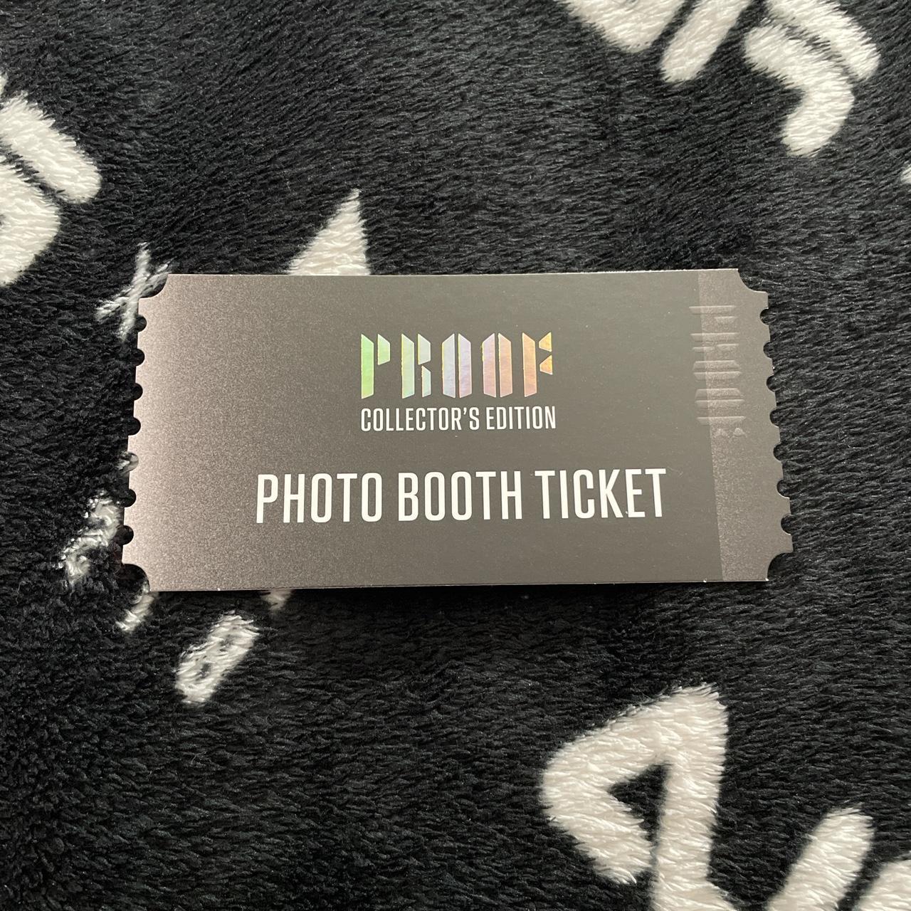 BTS proof Photo Booth ticket - can be used at the... - Depop
