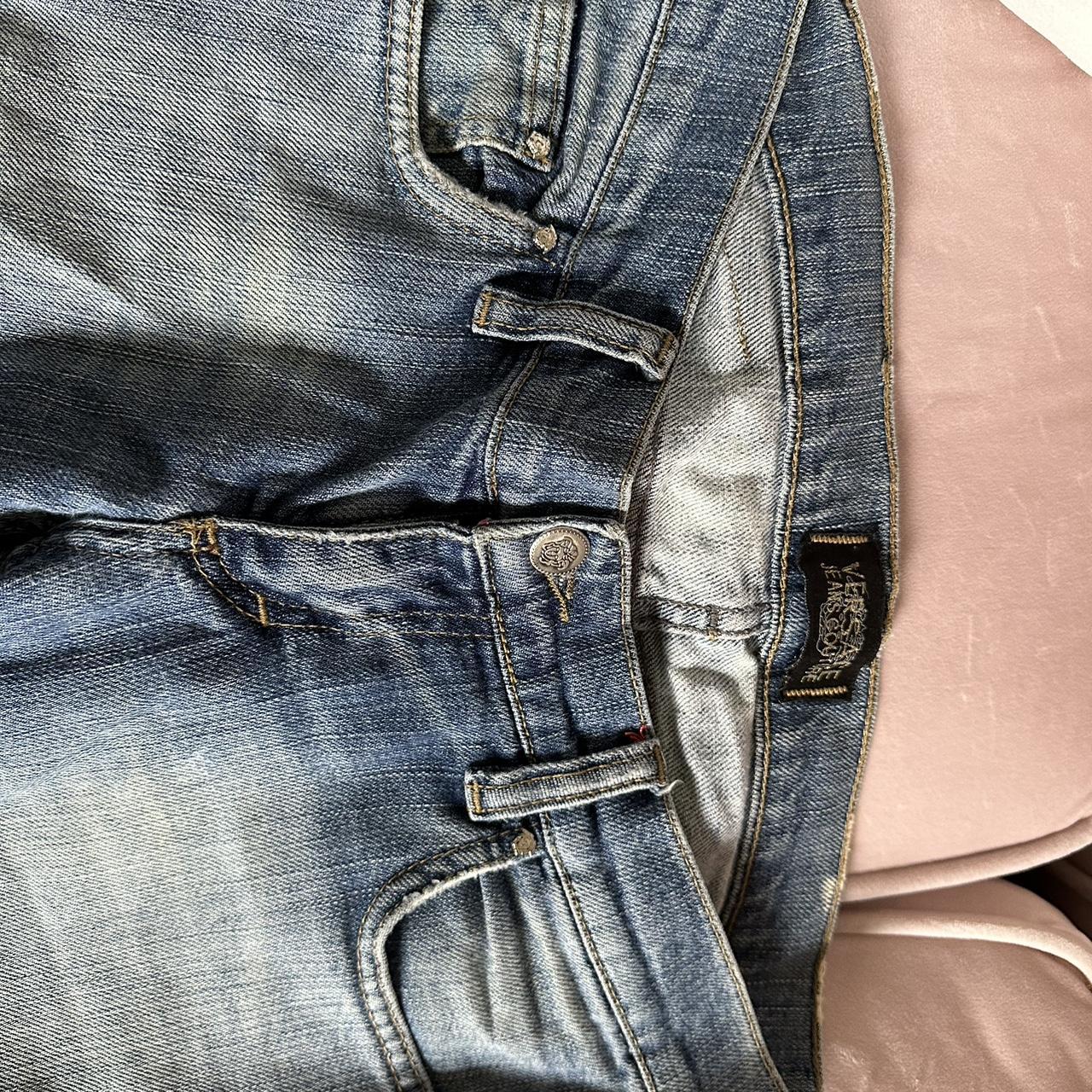 Versace Women's Blue Jeans | Depop
