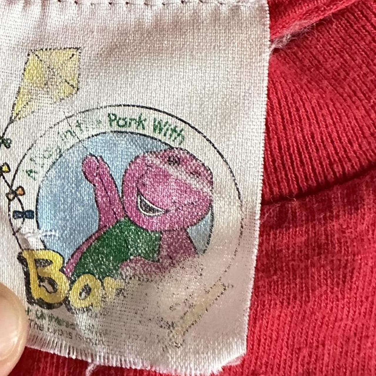 ⭐️Vintage 1995 Barney Universal Studios Baby Tee... - Depop