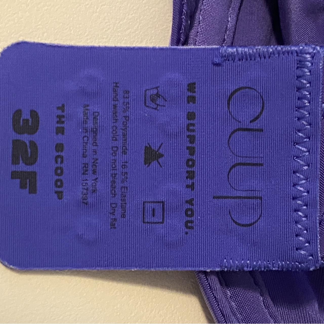 CUUP Scoop Unlined Bra 32F Worn once Slight... - Depop