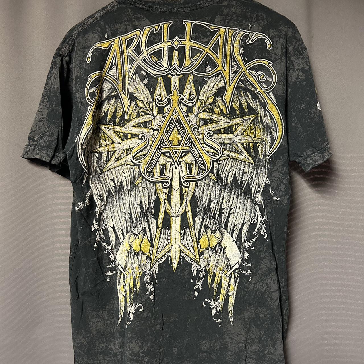 Archaic By AFFLICTION Shirt Men's Size Large Grunge... - Depop