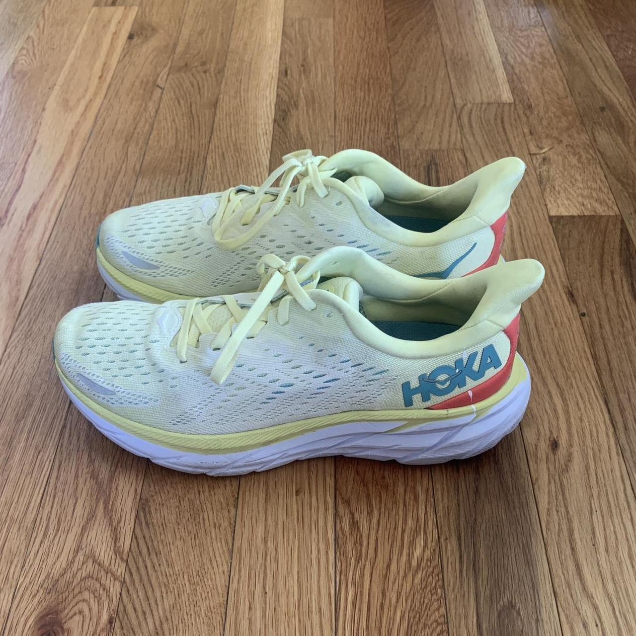 Hoka Clifton 8 in yellow pear/sweet corn size... - Depop