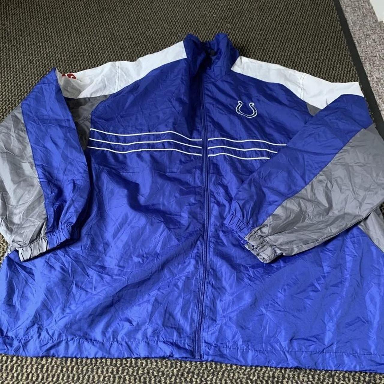 Mens Vintage NFL Reebok Jacket 2XL Indianapolis... - Depop