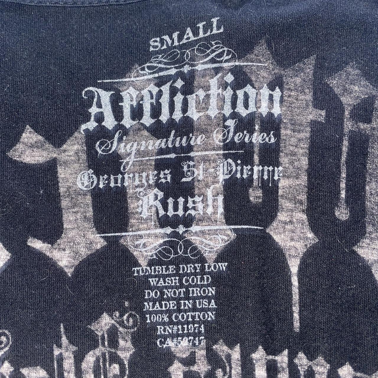 Affliction t-shirt Size Small Super Rare... - Depop